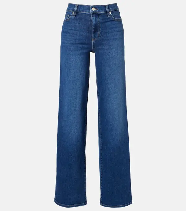 FRAME Le Slim High-rise Wide-leg Jeans - Blue