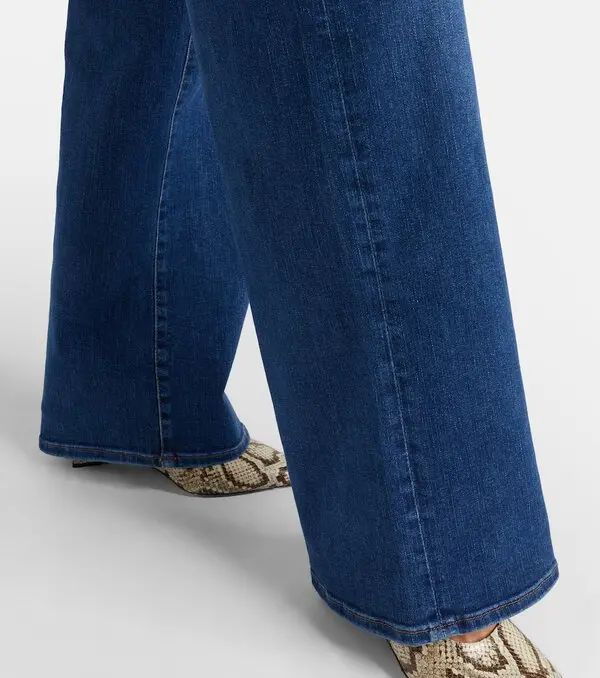 FRAME Le Slim High-rise Wide-leg Jeans - Blue