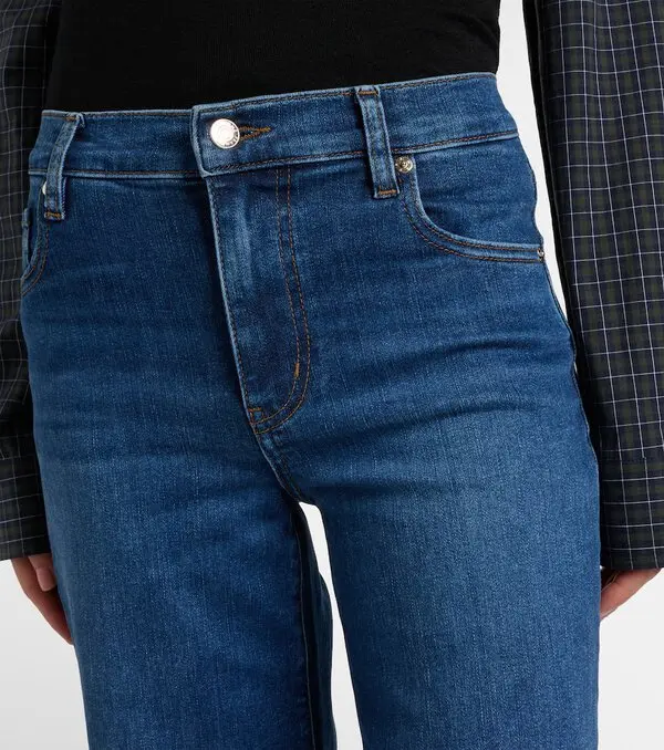 FRAME Mellow Cropped Mid-rise Straight Jeans