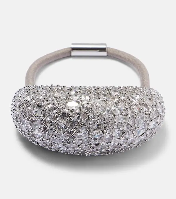 JENNIFER BEHR Czarina Embellished Hair Tie - Silver