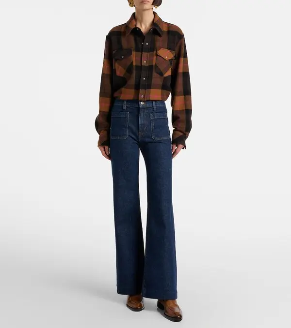 FRAME Refined High-rise Wide-leg Jeans