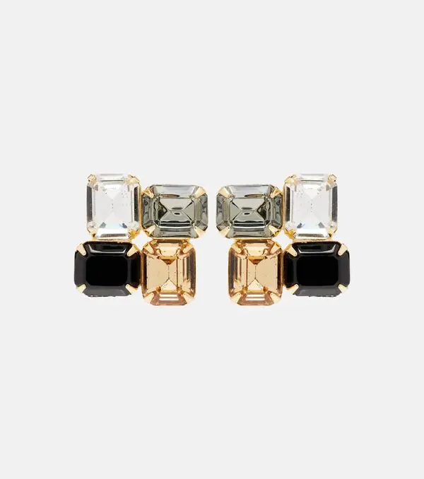 JENNIFER BEHR Piccolo Crystal Earrings - Gold