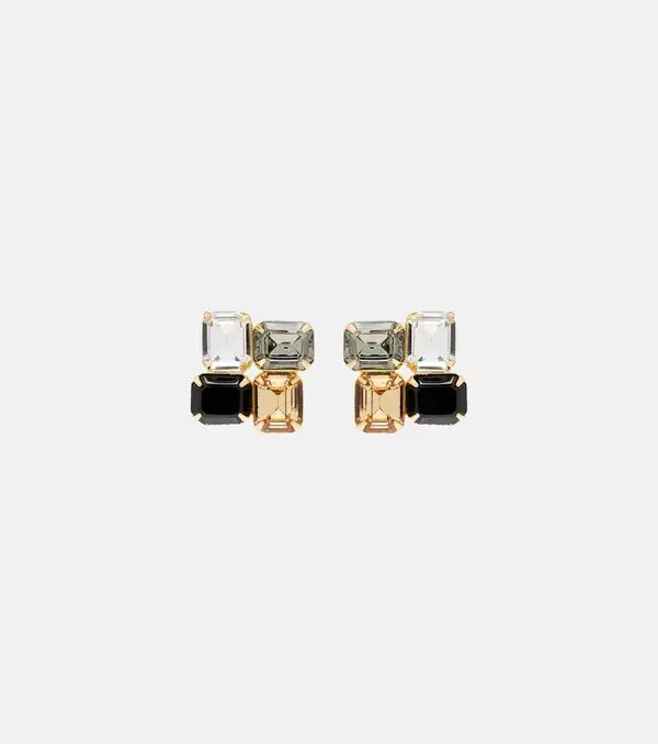 JENNIFER BEHR Piccolo Crystal Earrings - Gold