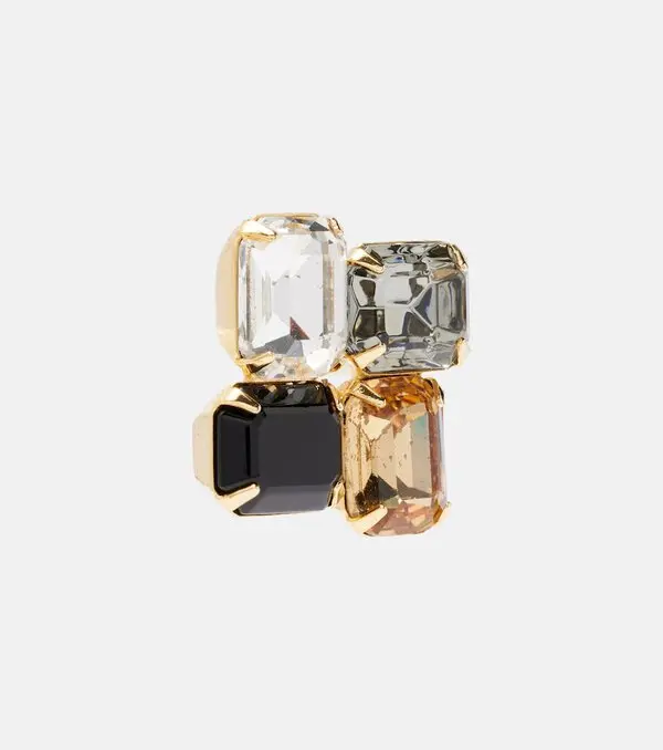 JENNIFER BEHR Piccolo Crystal Earrings - Gold