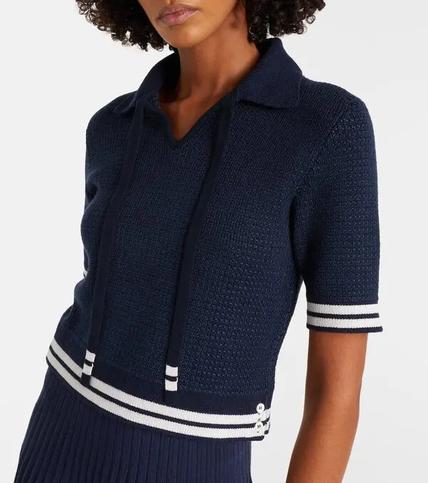 Thom Browne Silk-blend Polo Shirt