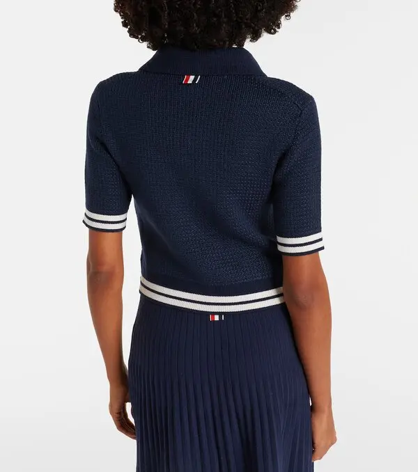 Thom Browne Silk-blend Polo Shirt