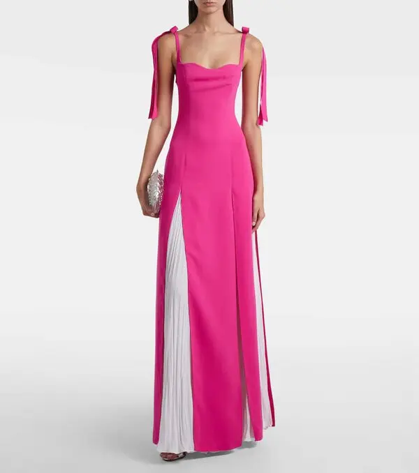 MARMAR HALIM Pleated Sash Gown