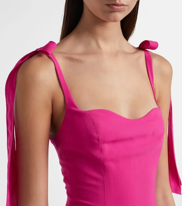 MARMAR HALIM Pleated Sash Gown