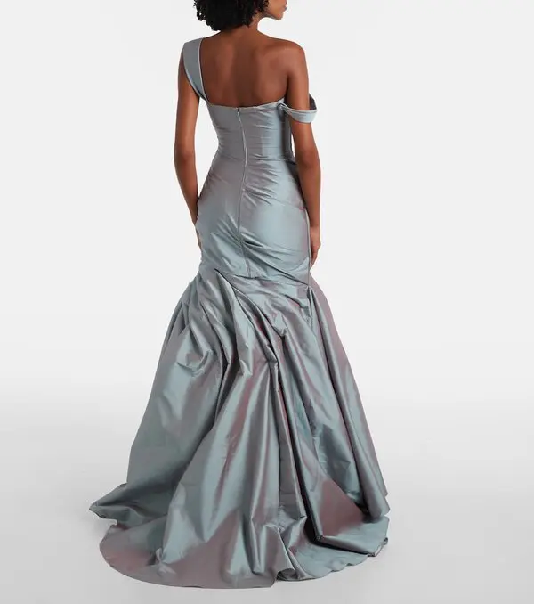 MARMAR HALIM Asymmetric Ruched Gown