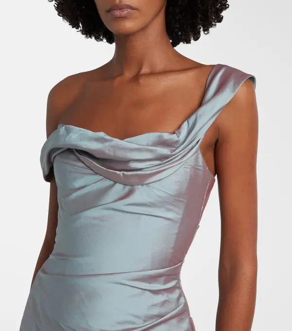 MARMAR HALIM Asymmetric Ruched Gown
