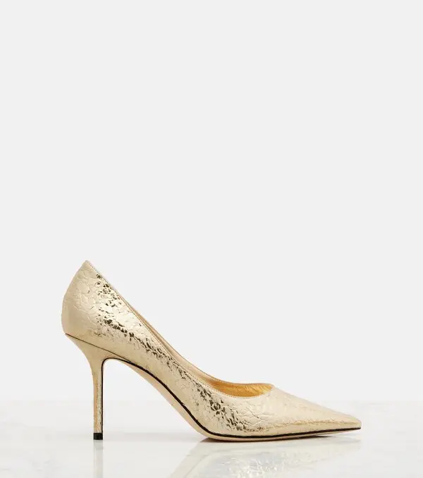 JIMMY CHOO Love 85 Metallic Pumps
