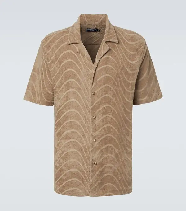 Frescobol Carioca Cotton-blend Bowling Shirt - Beige
