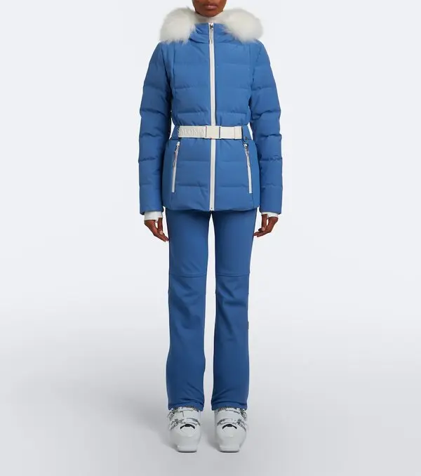 YVES SALOMON Flared Ski Pants - Blue