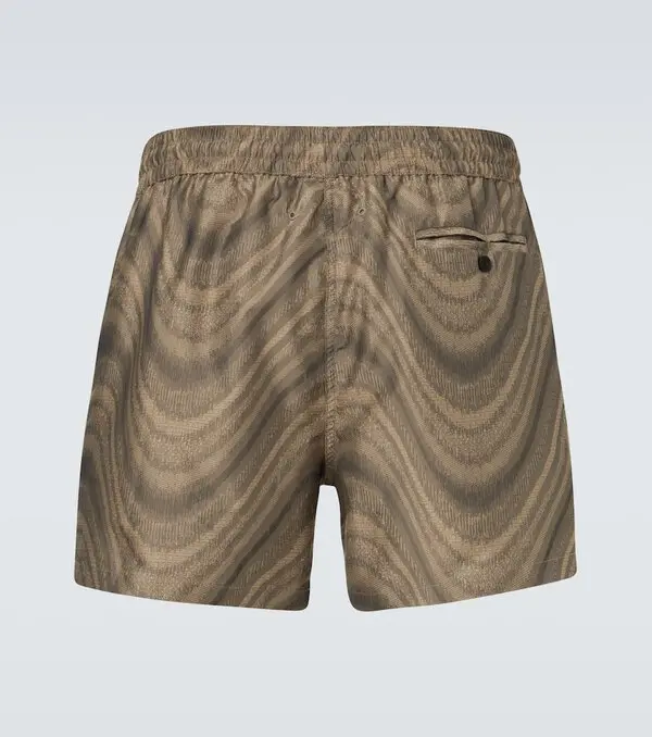 Frescobol Carioca Printed Swim Trunks - Beige