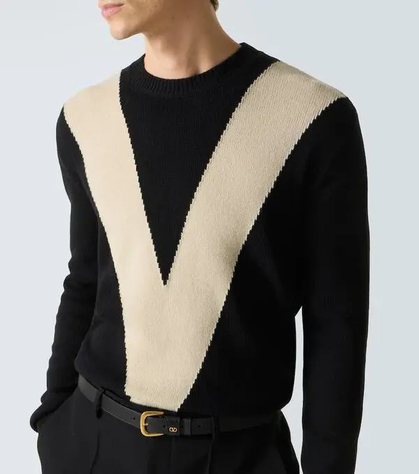 Valentino Garavani Crewneck Virgin Wool Sweater