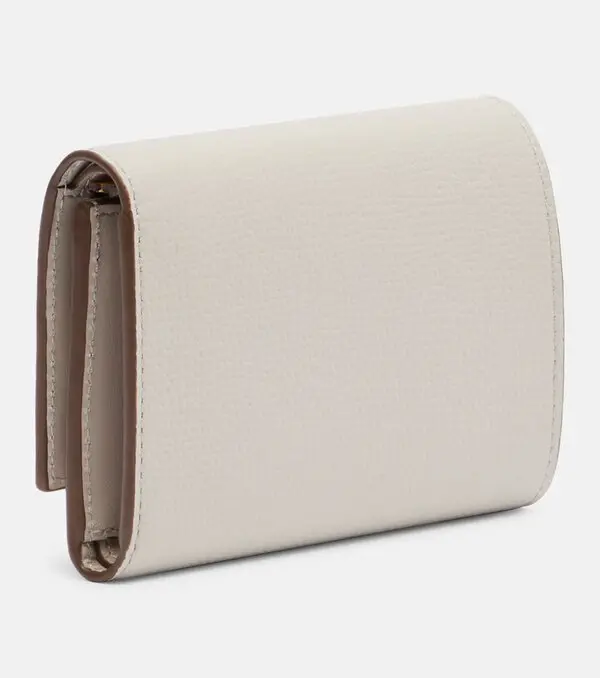 Loewe Anagram Small Leather Wallet - Grey