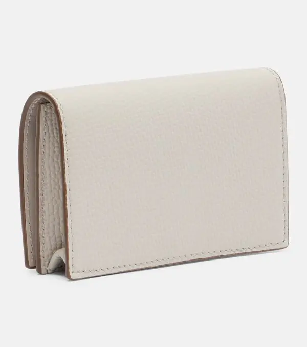 Loewe Anagram Leather Card Case - Grey