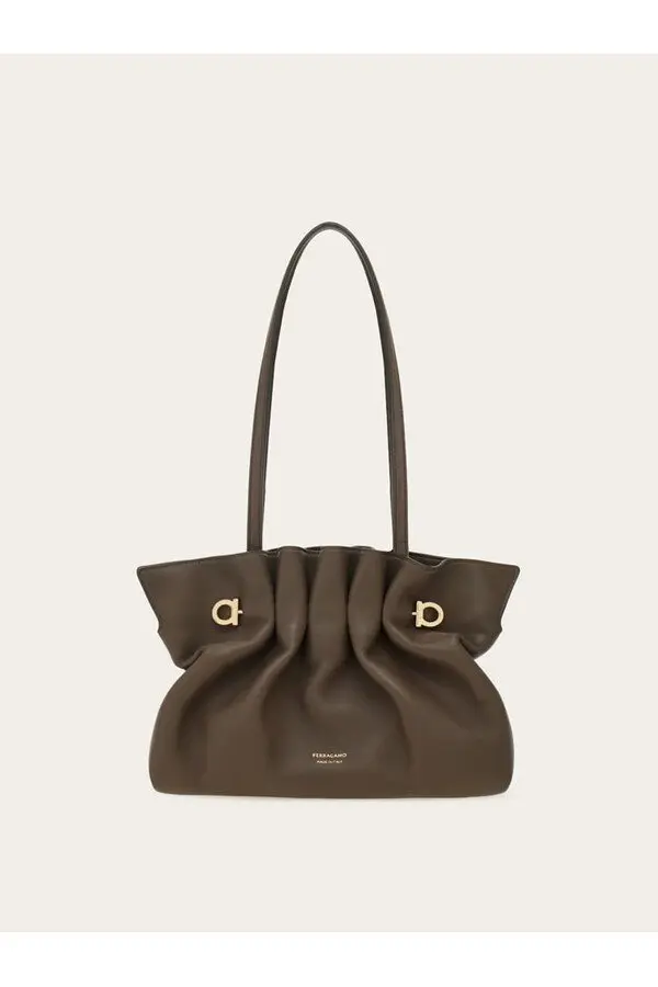 FERRAGAMO Soft Shoulder Bag - Red