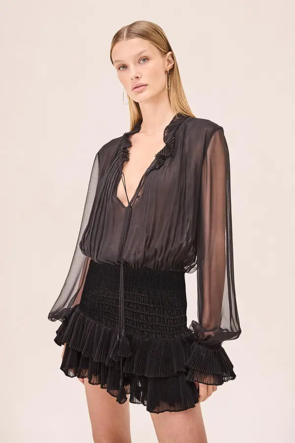Alexis Sicily Mini Dress - Black