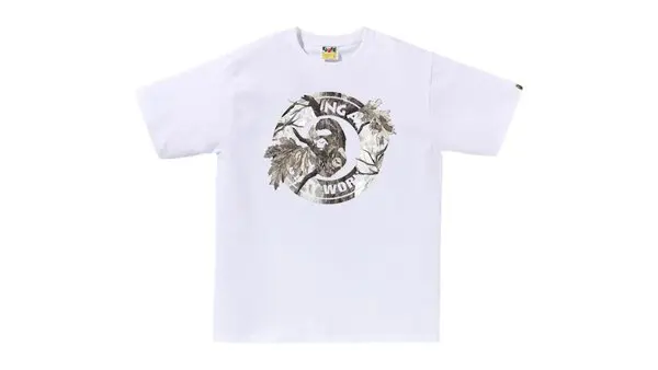 A BATHING APE Tree Edge Camo Busy Works Tee Shirt - Whxwh