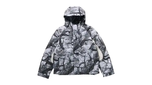 BAPE Tree Edge Camo Down Jacket - White