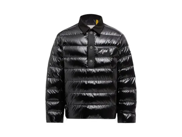 Moncler X A$ap Rocky Vardar Down Polo Shirt Jacket - Black