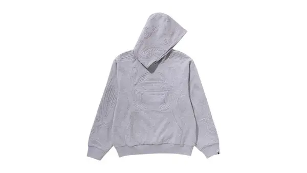 A BATHING APE Padded Shark Cropped Fit Pullover Hoodie