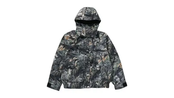 A BATHING APE Hooded Snowboard Jacket - Brown