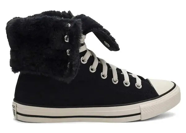 CONVERSE Chuck Taylor All Star Fold Over Hi - Black/egret