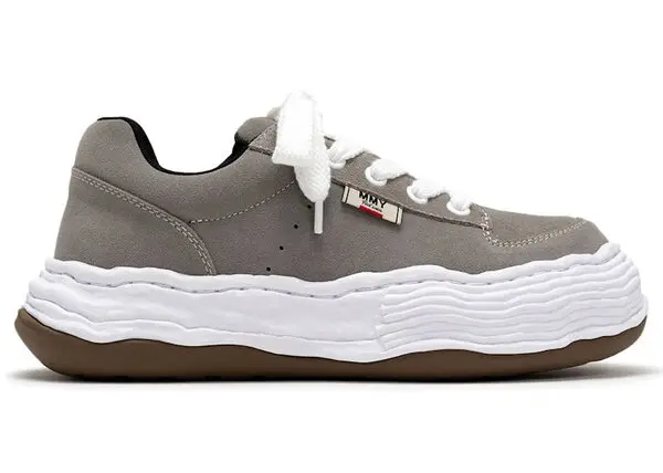 Mihara Yasuhiro Oliver Og Sole Suede Low Sneakers - Grey