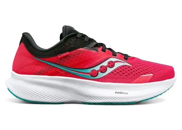 Saucony Ride 16 Athletic Sneakers - Rose/black