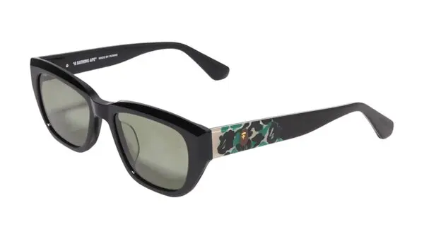 A BATHING APE 10 Sunglasses - Black