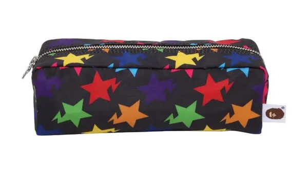 A BATHING APE Sta Pattern Flight Travel Pouch - Black
