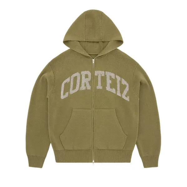 CORTEIZ 3m College Knit Zip Hoodie