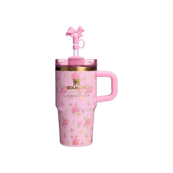 STANLEY 1913 X Loveshackfancy 20oz Flowstate Quencher Tumbler - Pink