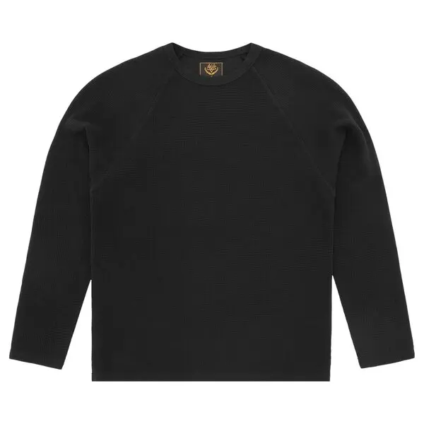 CORTEIZ Star Raglan Waffle Thermal - Black