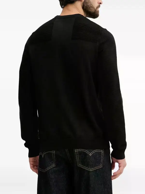 BOSS Textured Logo-print Sweater