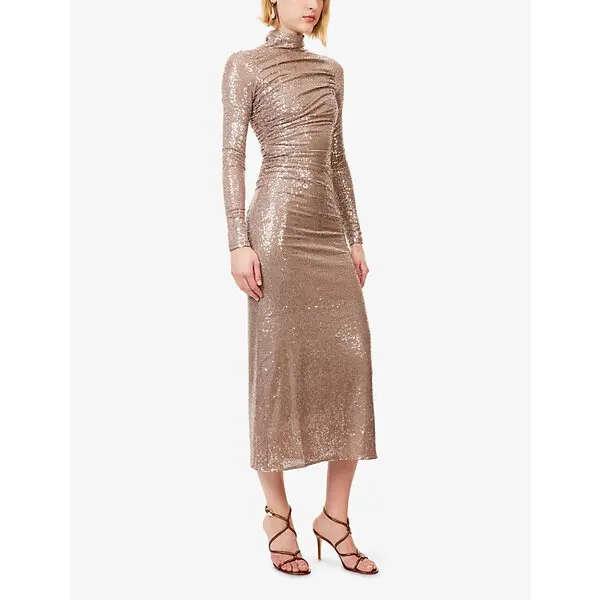 NEEDLE & THREAD Sequin Mesh Gown