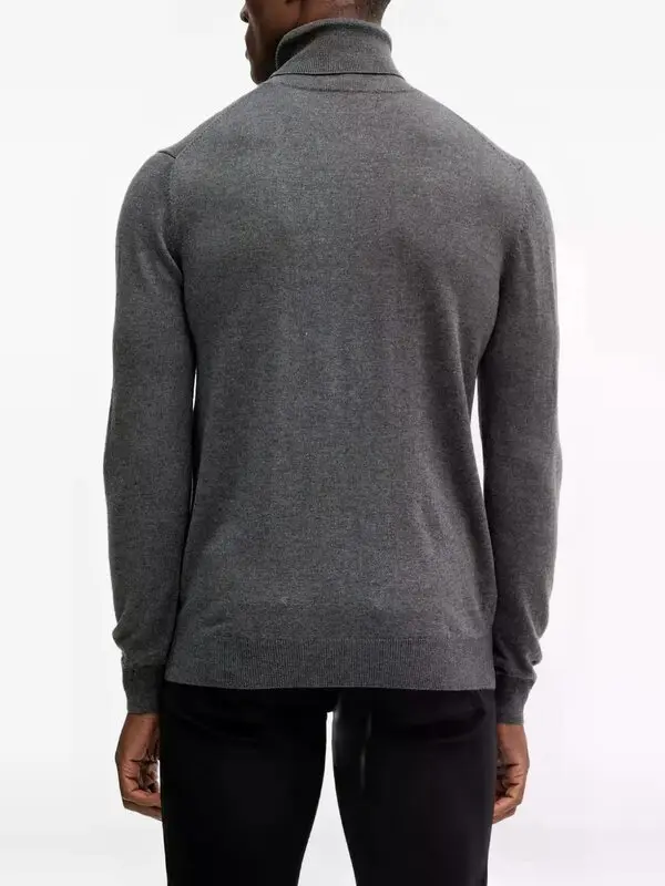 Guess Roll-neck Knit Sweater - Grey