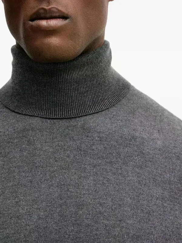 Guess Roll-neck Knit Sweater - Grey