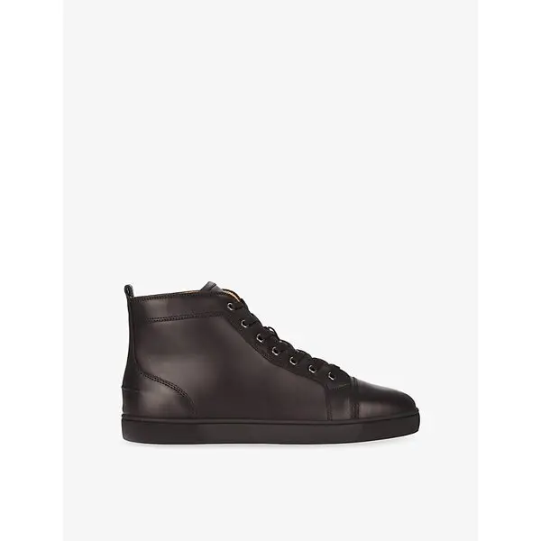CHRISTIAN LOUBOUTIN Louis Leather High-top Trainers