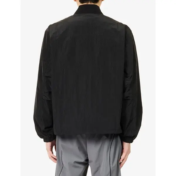 GODMADE Logo-embroidered Long-sleeve Shell Bomber Jacket