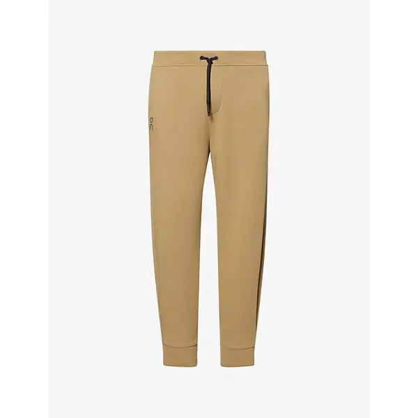 On Focus Tech Tapered-leg Stretch-cott Blend Jogging Bottoms - Nutmeg