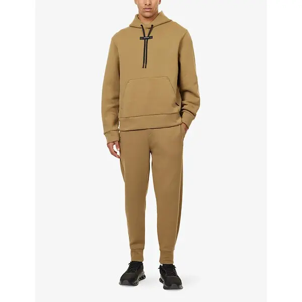 On Focus Tech Tapered-leg Stretch-cott Blend Jogging Bottoms - Nutmeg
