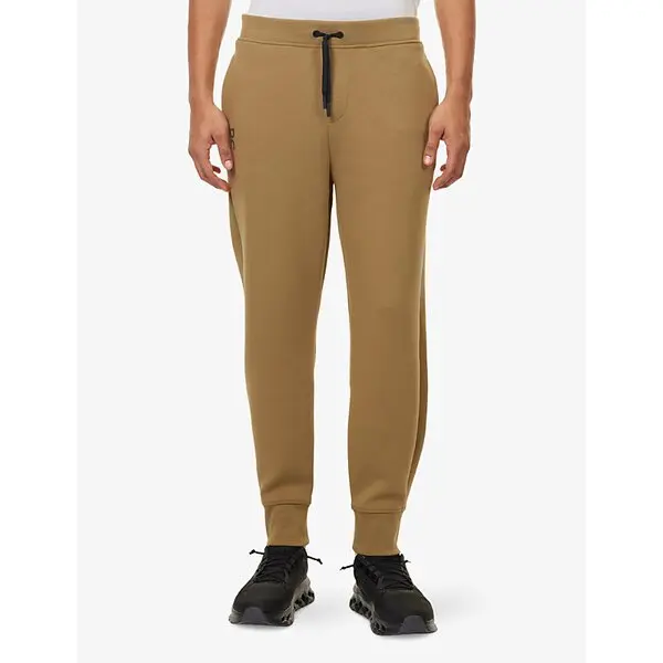 On Focus Tech Tapered-leg Stretch-cott Blend Jogging Bottoms - Nutmeg