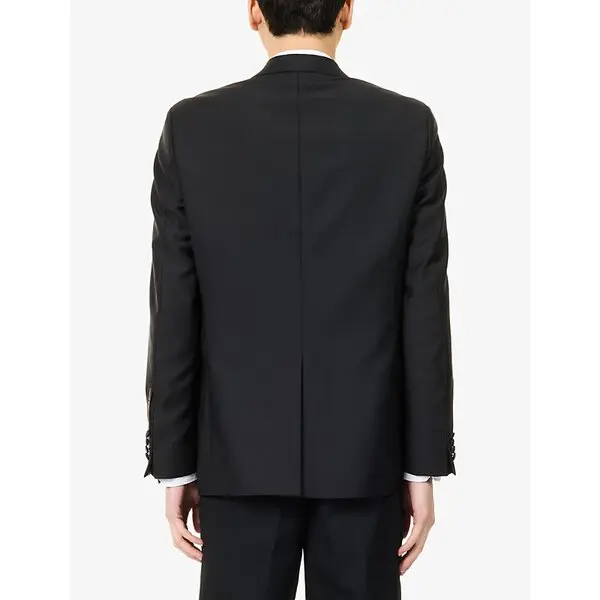 OSCAR JACOBSON Frampton Peak-lapel Wool Blazer
