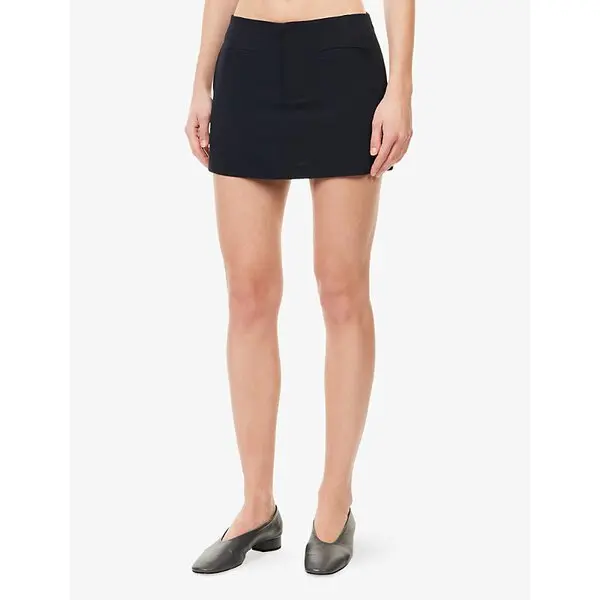 L.A-SPACE Tailored A-line Woven Skort
