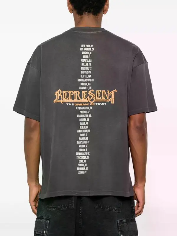 REPRESENT Graphic-print T-shirt - Grey