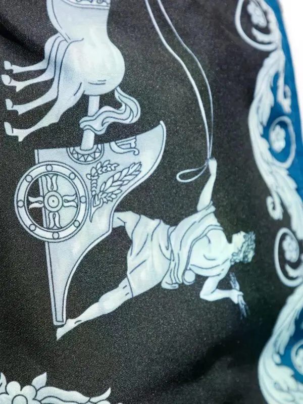 Versace Printed Swim Shorts - Blue