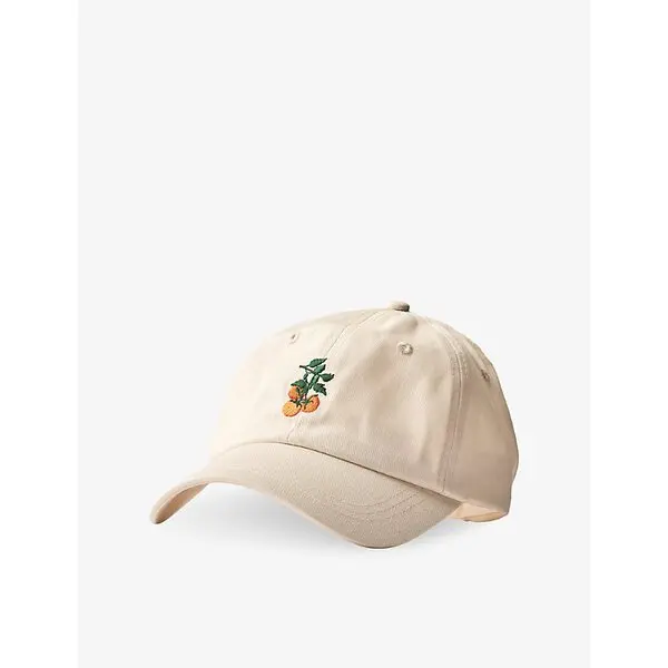 SOWVITAL Tomato Leaf Embroidered Cotton Cap - One-color